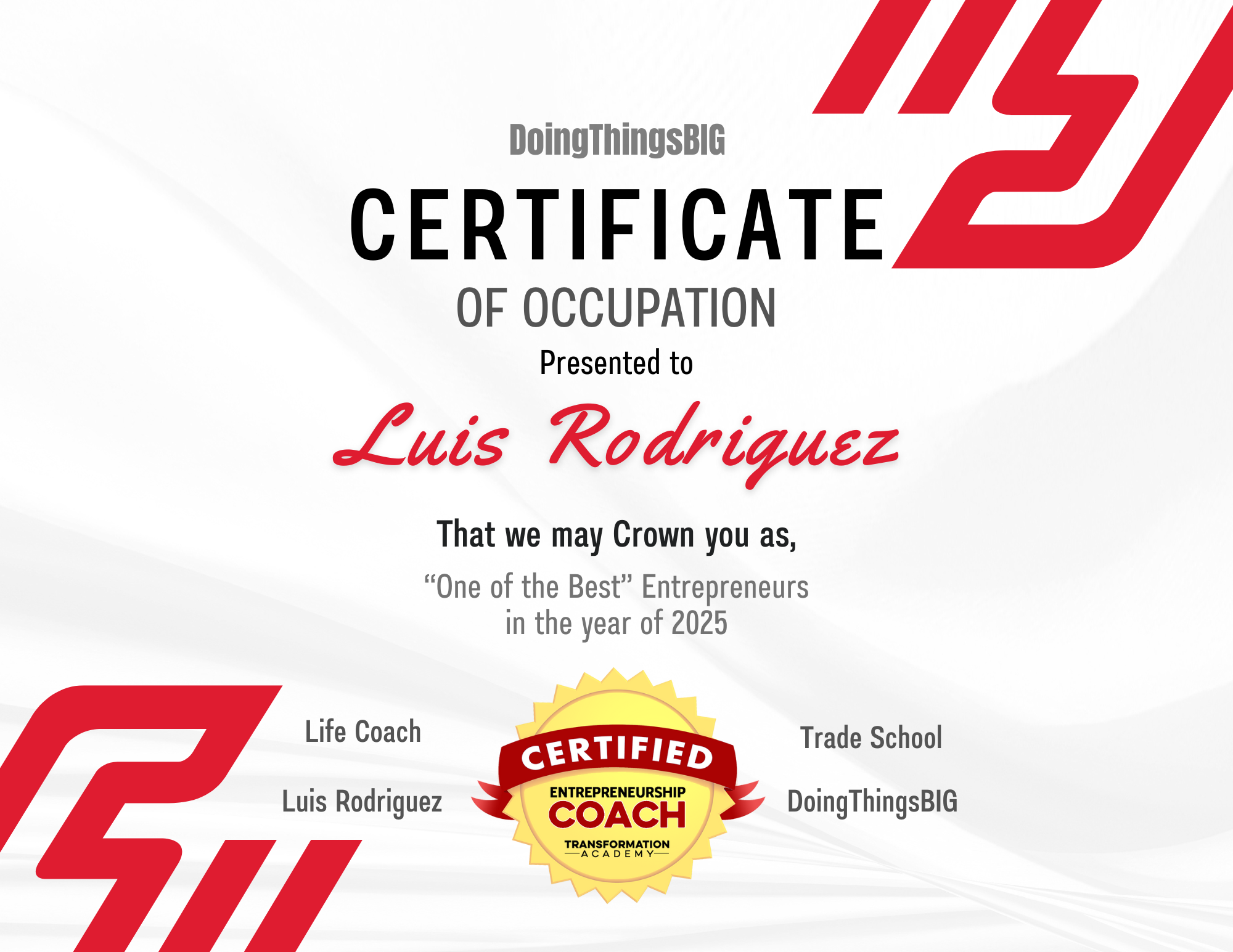 Get your Masters – DoingThingsBIG